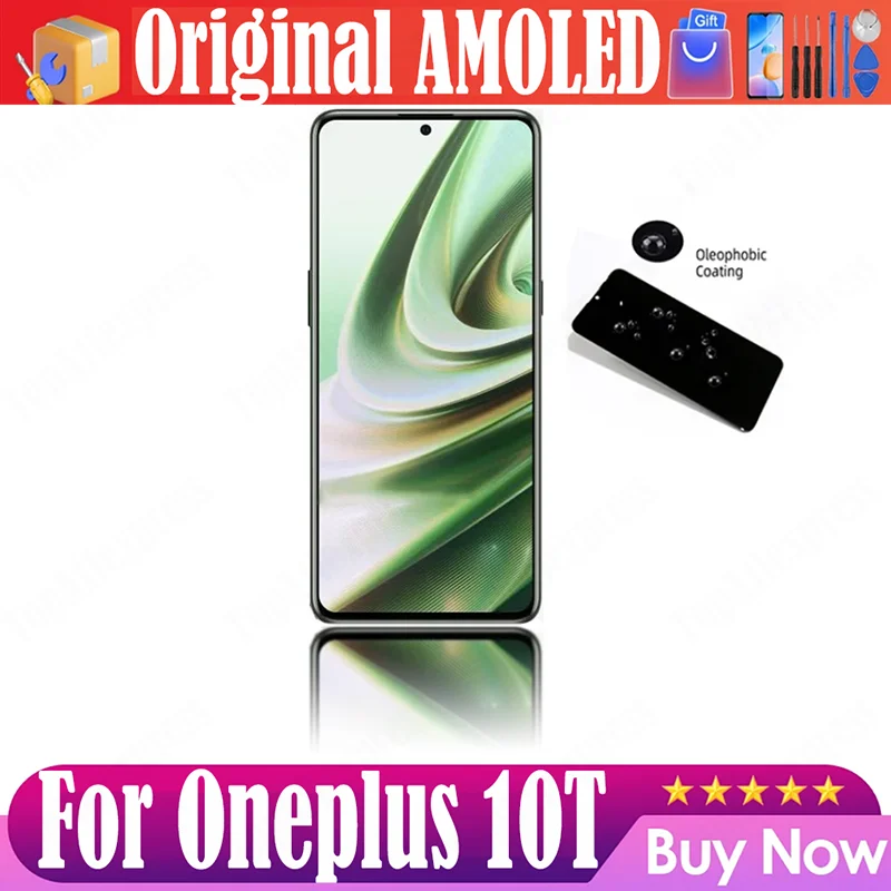 Original AMOLED For Oneplus 10T 10 T CPH2415 CPH2413 CPH2417 Pantalla ...