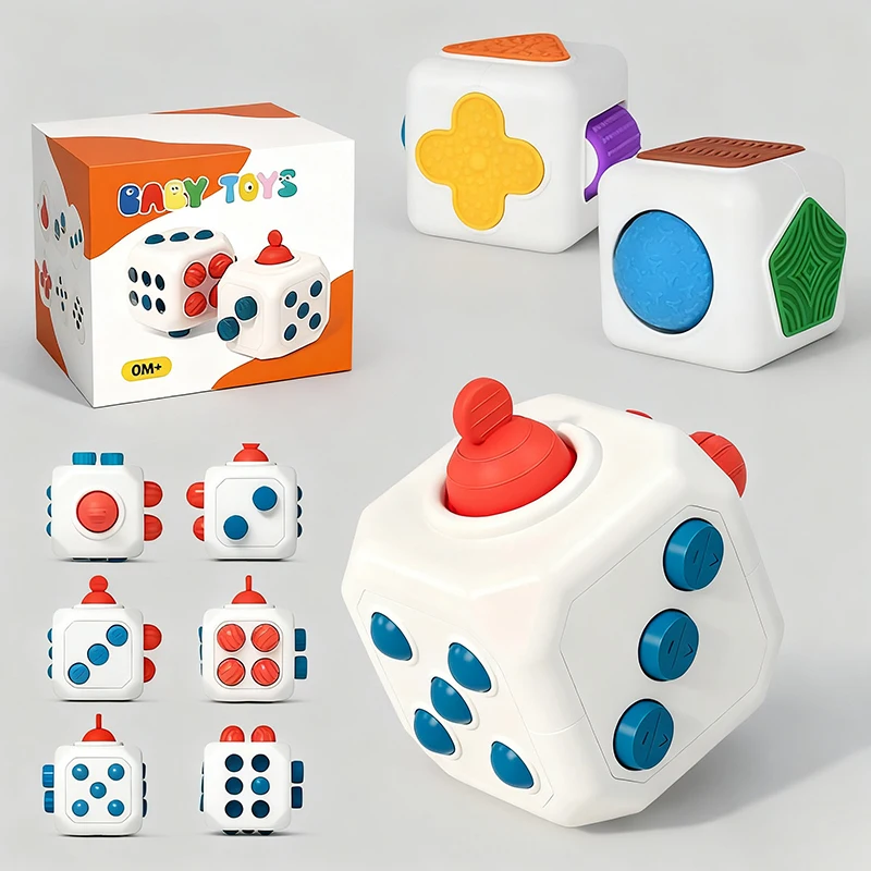 Children's Busy Ball Dice Cube Fidget Toy Baby Finger Tactile Game ...
