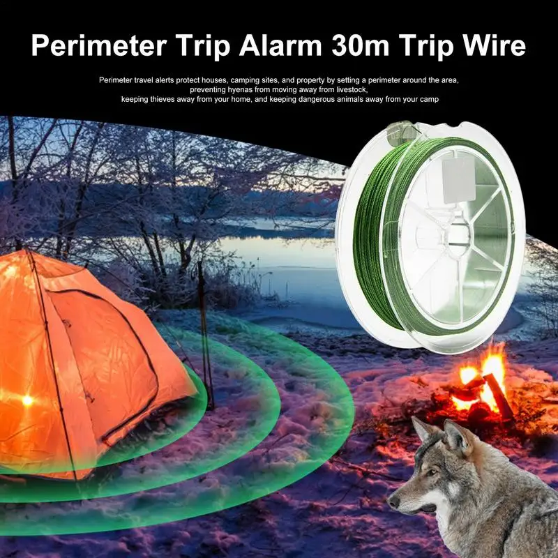 NEW-1-2pcs-Perimeter-Trip-Alarm-Trip-Wire-Alarm-Device-Camping-For ...