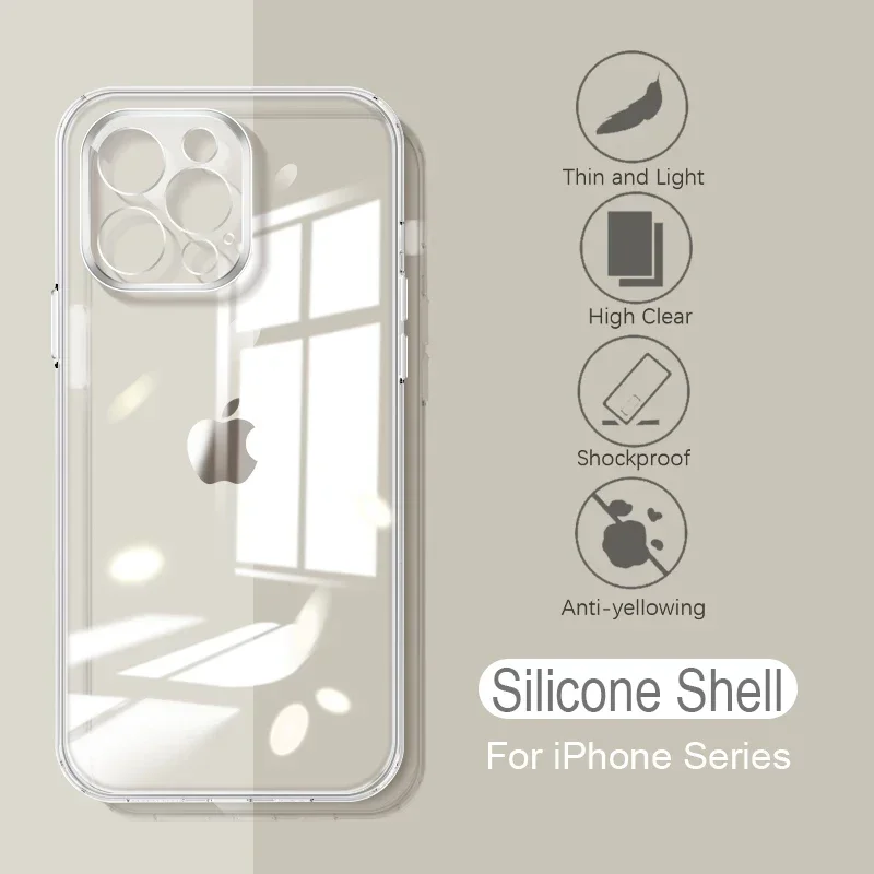 Capa-macia-de-silicone-transparente-ultra-fina-casca-de-TPU ...