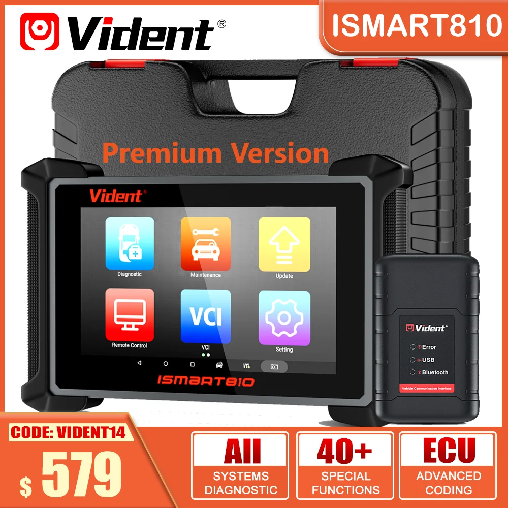 VIDENT-ISMART810-Premium-Version-OBD2-Scanner-Car-Diagnostic-Tools-ECU ...