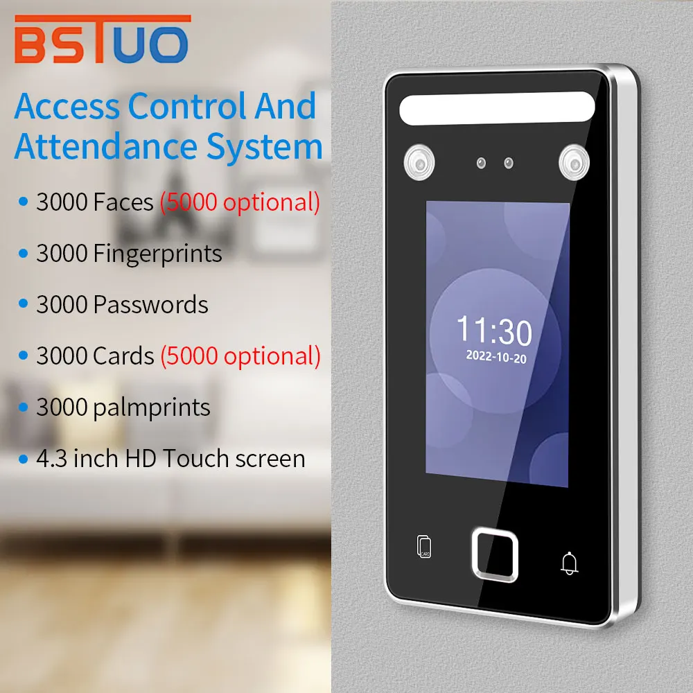 Multi-modal Face Recognition Biometric Access Control Attendance ...