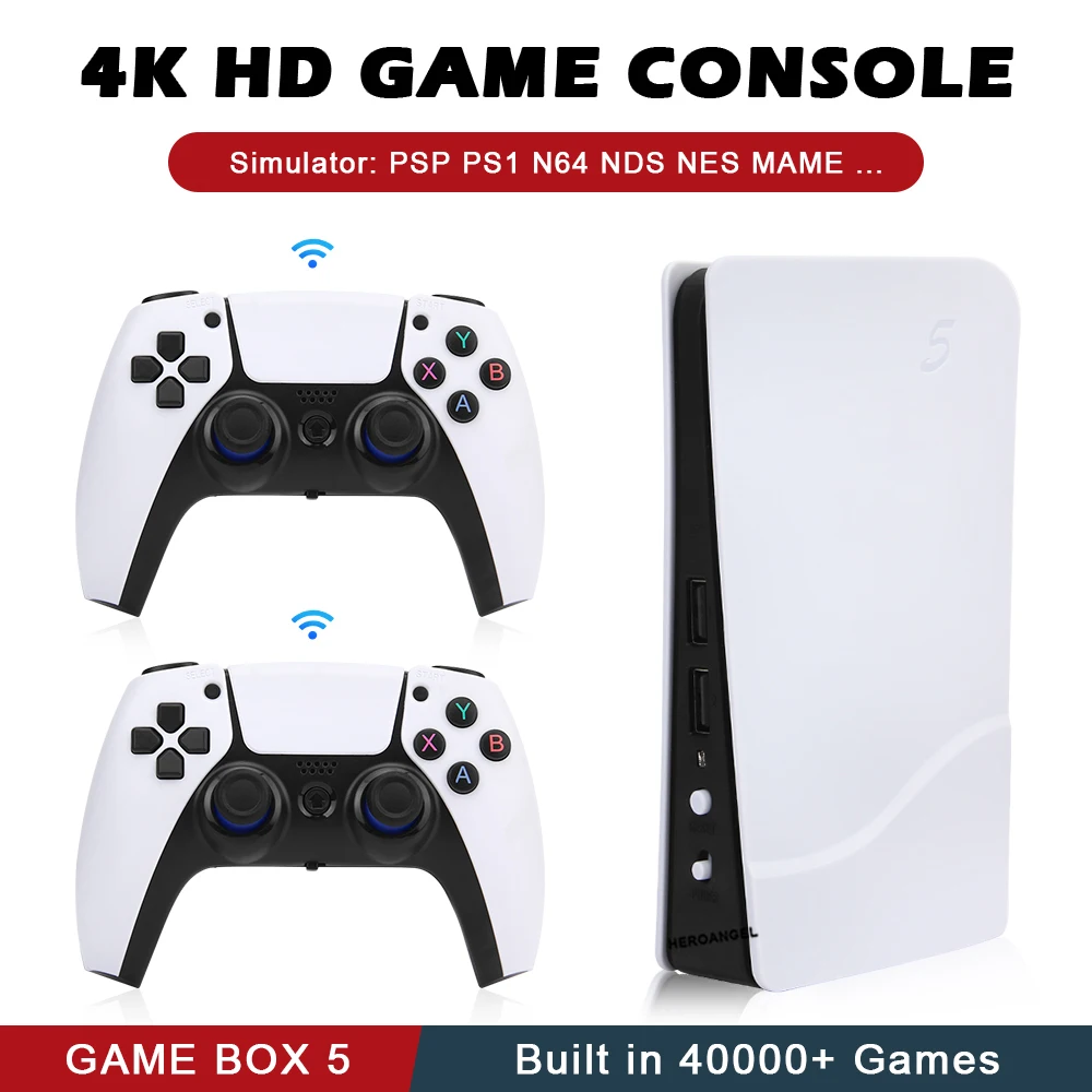 Video Gamesticks GB5-P5 Console 2.4G Double Wireless Controller 4K ...