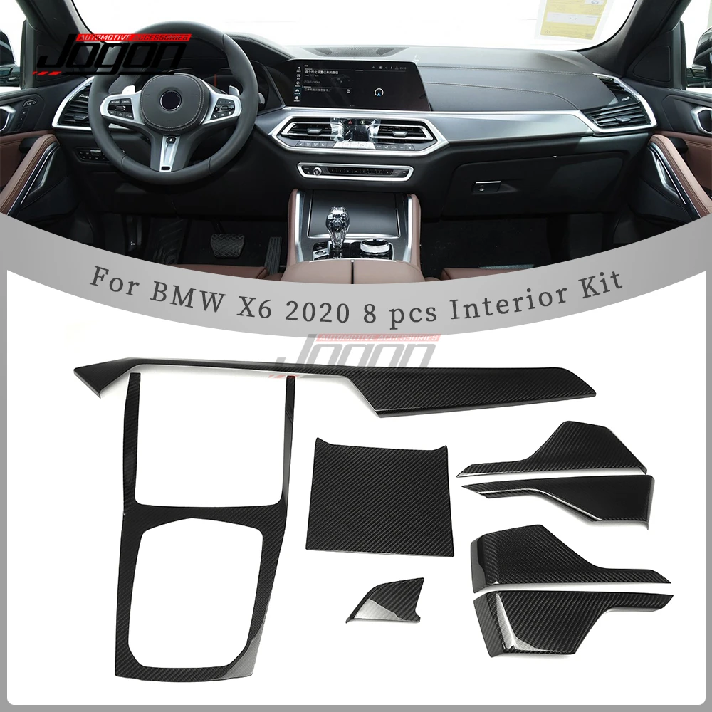 8PCS-Dry-Carbon-Fiber-For-BMW-X6-G06-2019-2022-Car-Inner-Centre ...