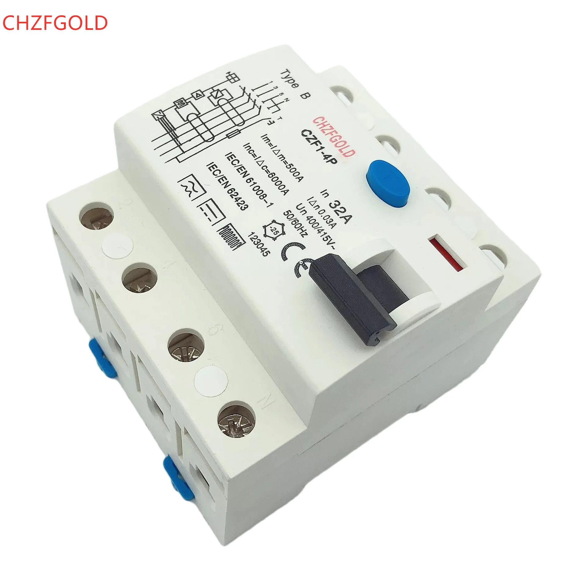 A Type RCCB Residual Current Circuit Breaker AC ELCB Pole, 54% OFF