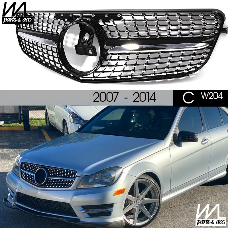 Diamond Style Front Bumper Grilles Racing Grill Replacement for ...