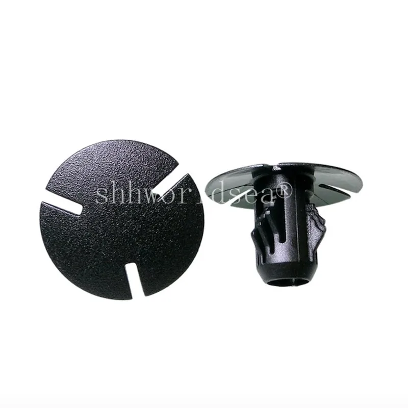 100 피스 0009914795 8MM 홀 자동차 플라스틱 패널 커버 리벳 자동 패스너 클립 메르세데스 벤츠용 차량 부품 ...
