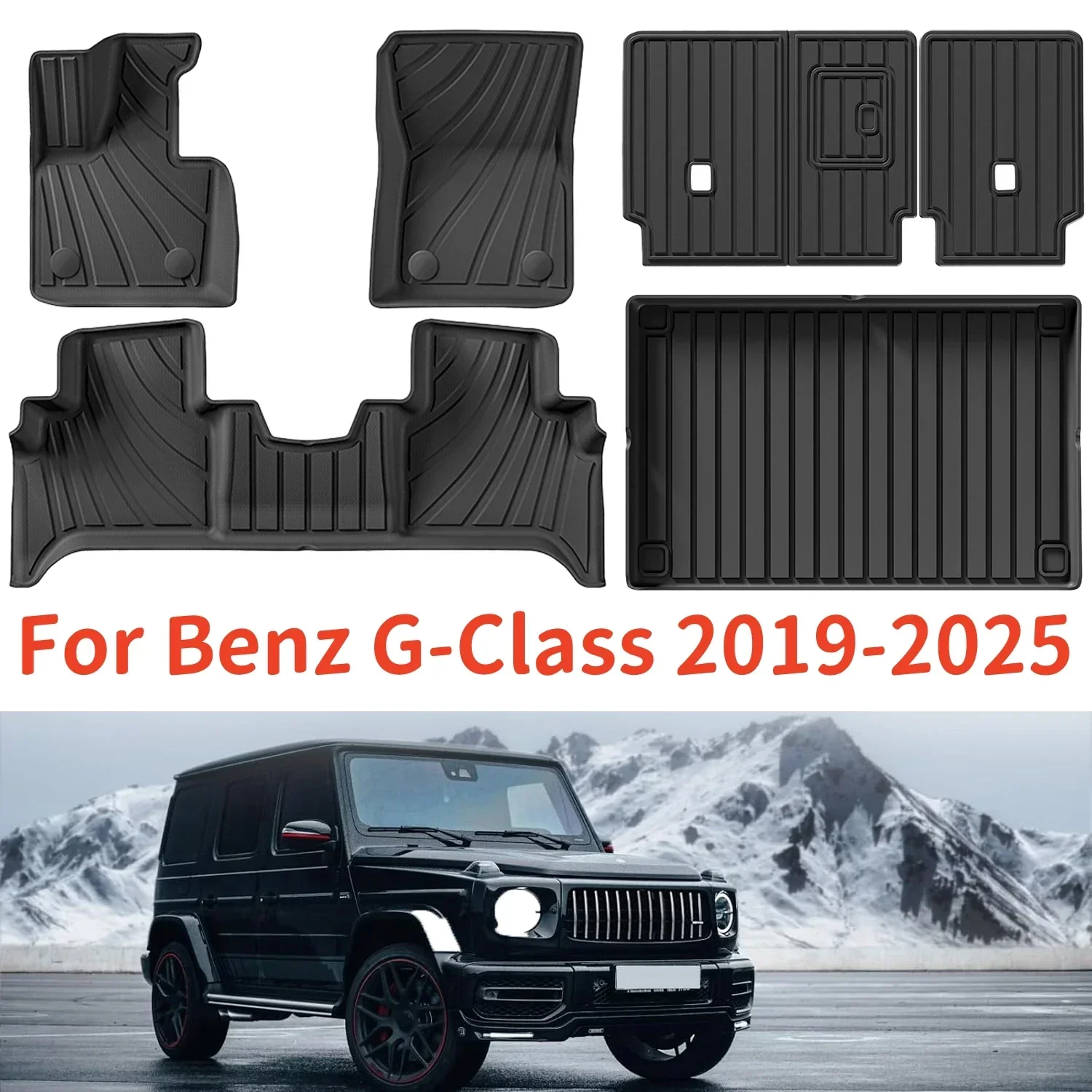 For Mercedes Benz G Class/G500/G550/G63/G350 2019-2025 TPE Floor Mats ...