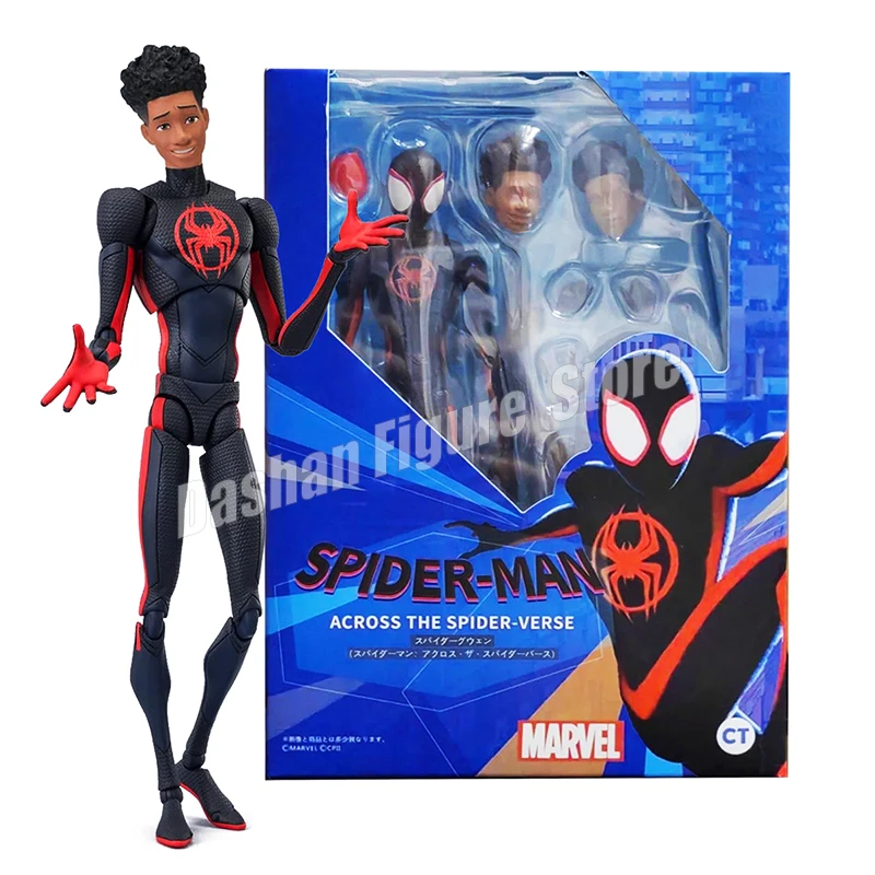 SHF-Mile-Morales-Gwen-Stacy-tokoh-aksi-Spider-Verse-gambar-PVC-mainan ...