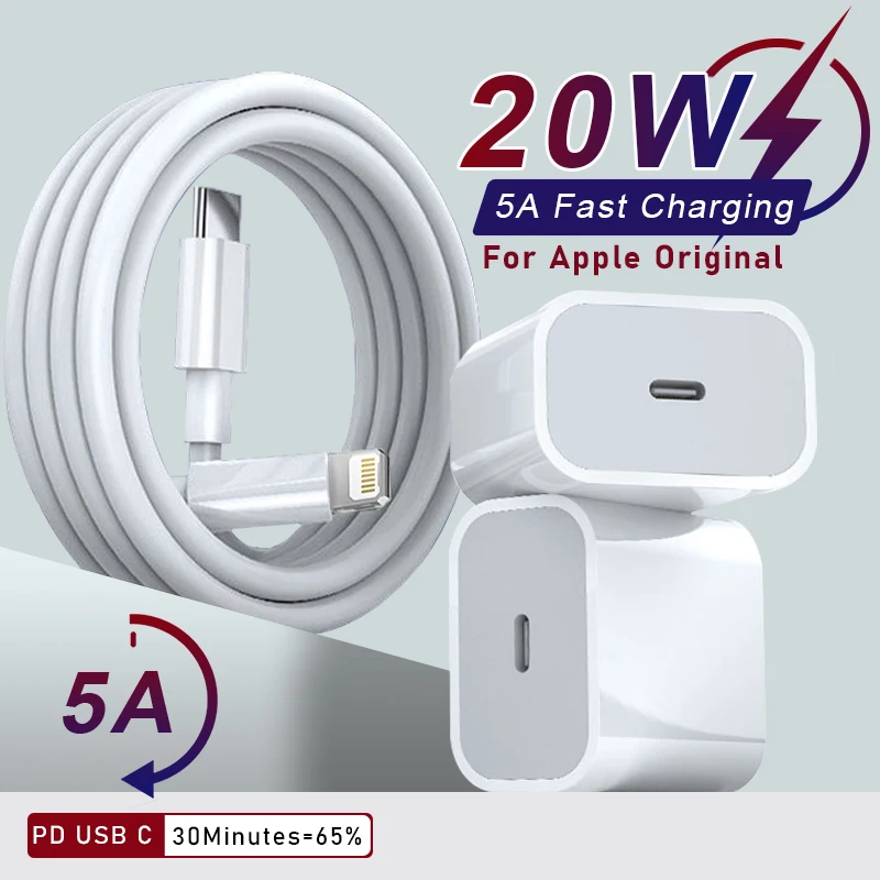 オリジナルのUSBC充電器,iPhone 14 11 12 13 pro max xs xr 8 plus SE用の急速充電アダプターケーブル ...