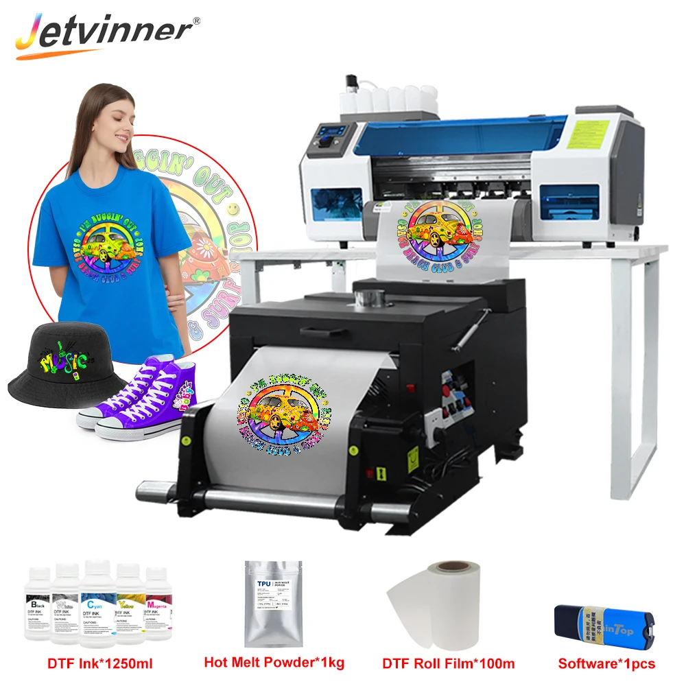 Impresora A3 DTF Dual XP600, cabezal de impresión directo a película, máquina de impresión de ...