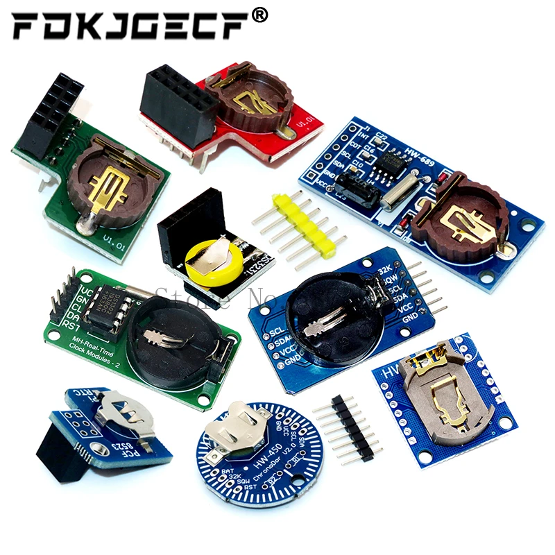 DS3231-AT24C32-IIC-Module-DS1302-Precision-Clock-Module-DS1307-Memory ...