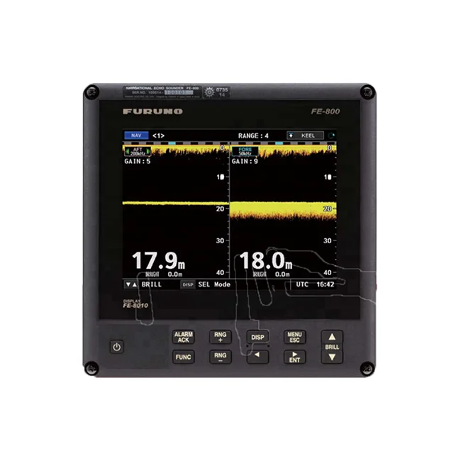 Furuno series FE800 marine echo sounder detector, instrument, depth ...