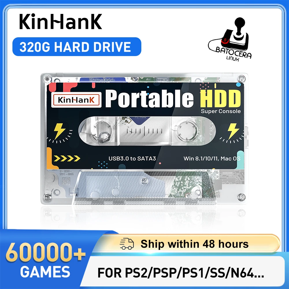 Kinbrick-Super-consola-para-videojuegos-320G-HDD-60000-70-emuladores ...