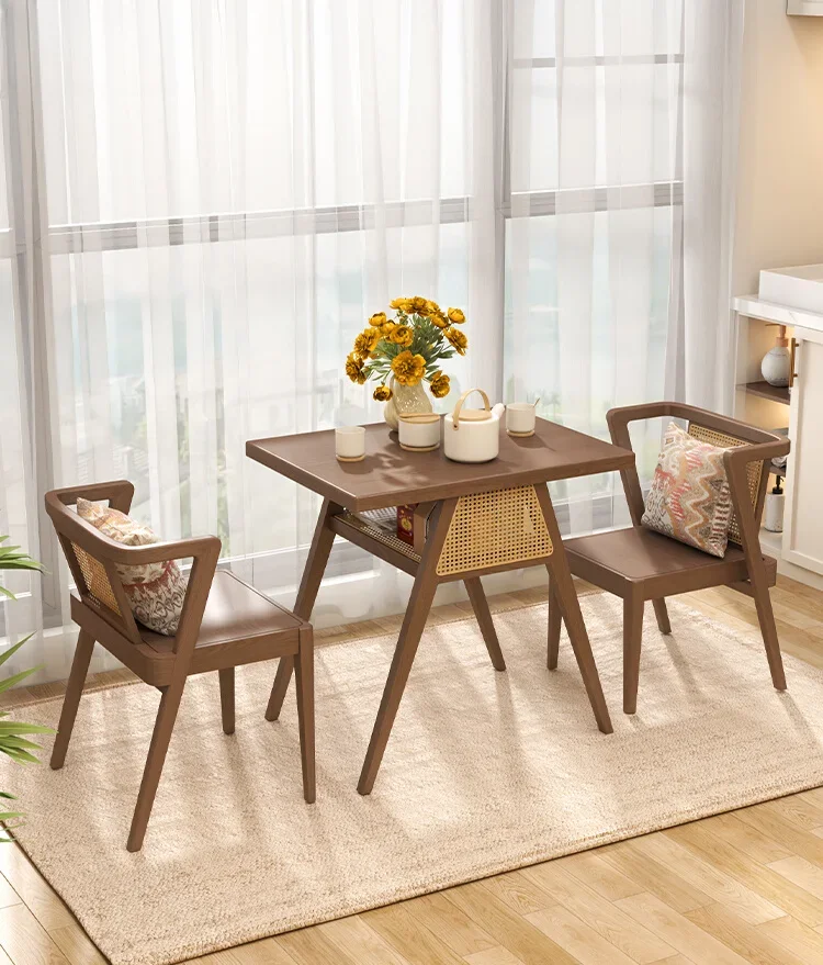 Balcony Small Table and Chair Three-Piece Combination Leisure Tea Table ...