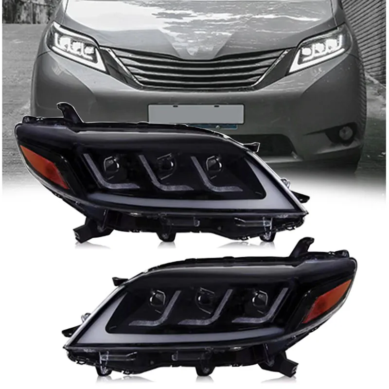 Car-Front-Lights-For-Toyota-Sienna-2011-2020-LED-Headlights-Modified ...