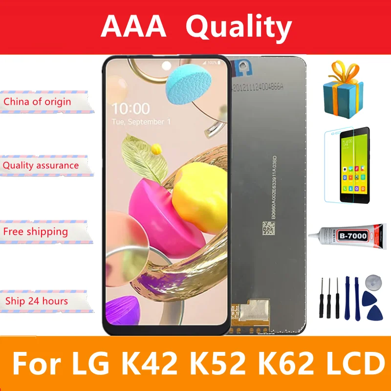 Original 6.6"; Display For LG K42 K52 K62 LCD Display Touch Screen ...