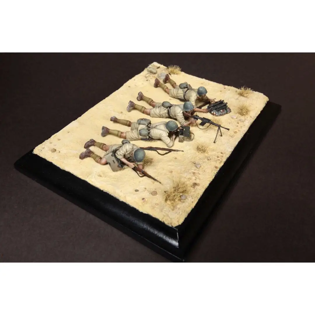 1-35-Scale-Resin-Figure-Model-Kit-Scene-Soldiers-4-Figures-North-Africa ...