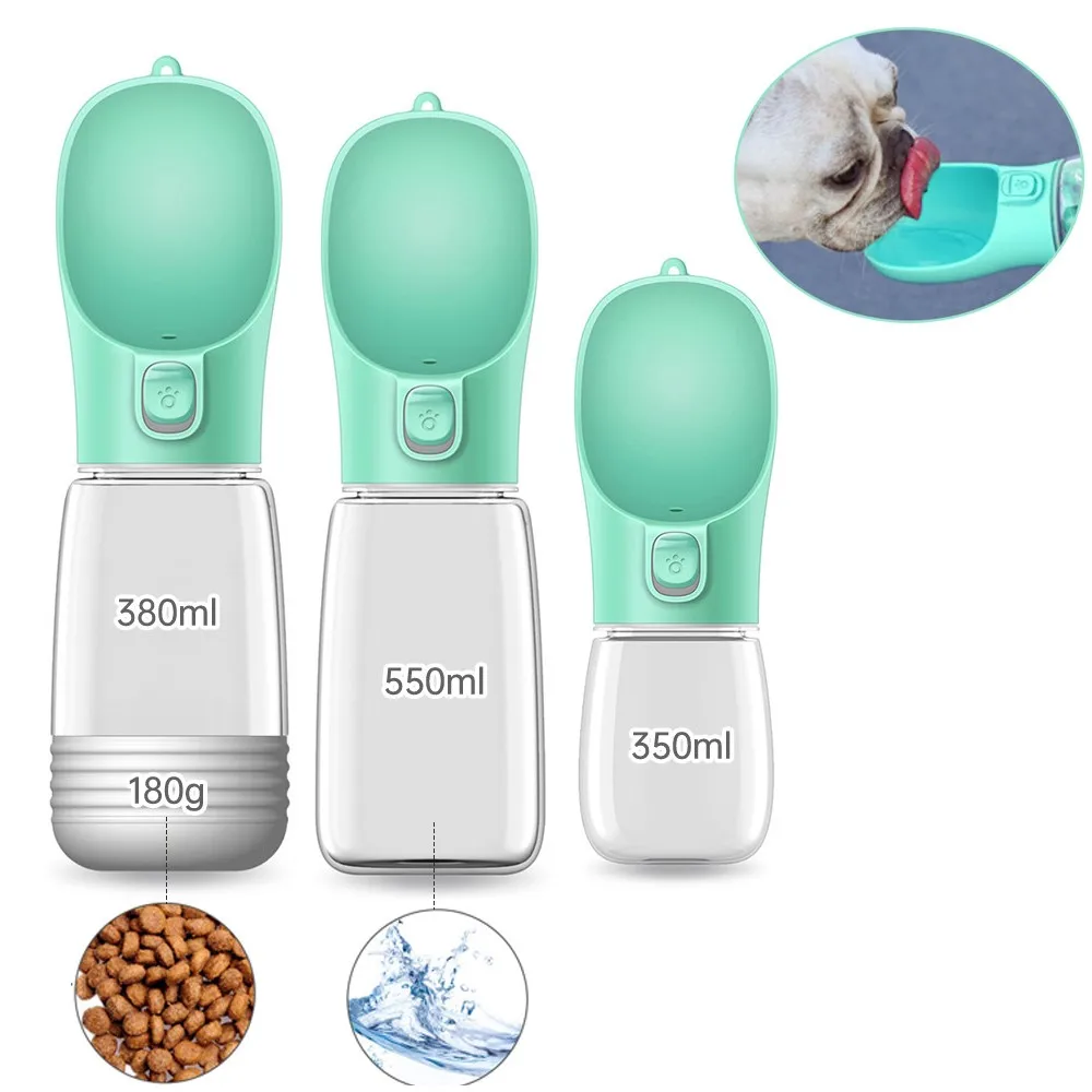 Portable-Dog-Water-Bottle-Food-and-Water-Container-For-Dog-Pets-Feeder ...