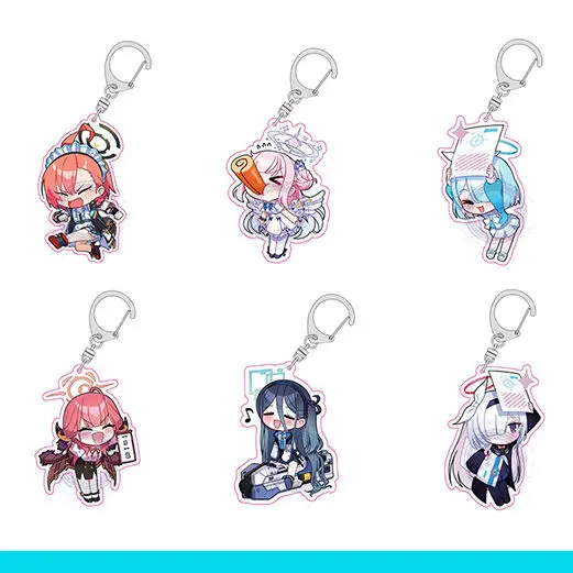Anime-Blue-Archive-Keychain-Tendou-Arisu-Misono-Mika-Accessories-Cute ...