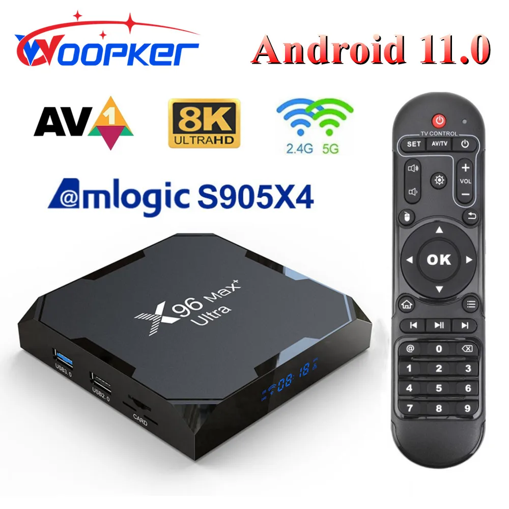 Woopker-Dispositivo-de-TV-inteligente-X96-Max-Plus-decodificador-con-Android-11-Ultra-Amlogic ...