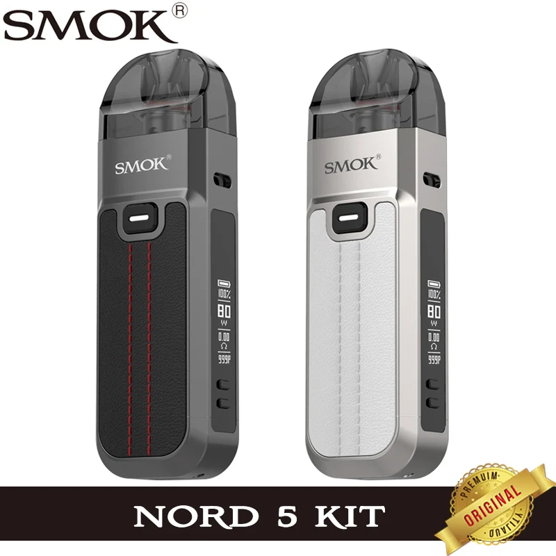 Original-SMOK-Nord5Pod-Kit-80W-Vape-2000mAh-Battery-5ML-Empty-Cartridge ...