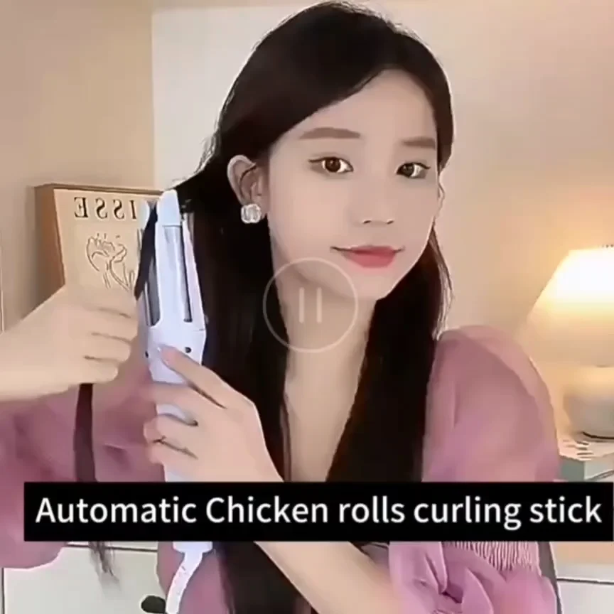 Automatic Curler & Straightener 2 in 1 Digital Display Temperature ...