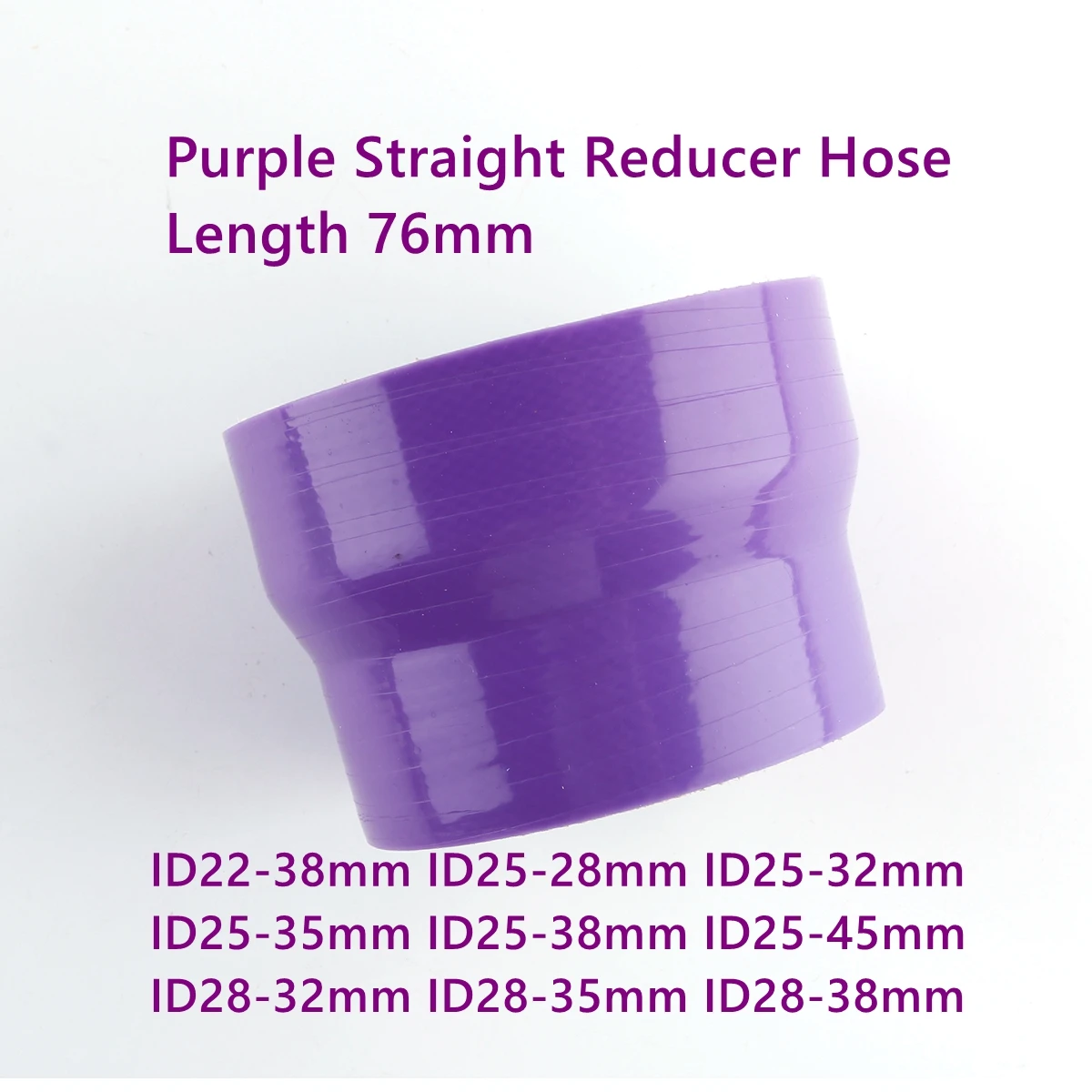 Purple-76mm-Length-Straight-Reducer-Pipe-General-Coolant-Intercooler ...
