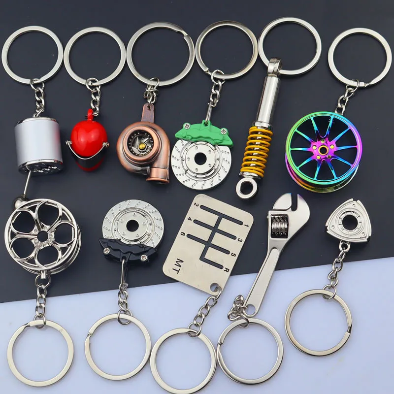 Creative-Gear-Head-Keychain-Speed-Gearbox-Keyring-for-Car-Key-Turbo-Hub ...