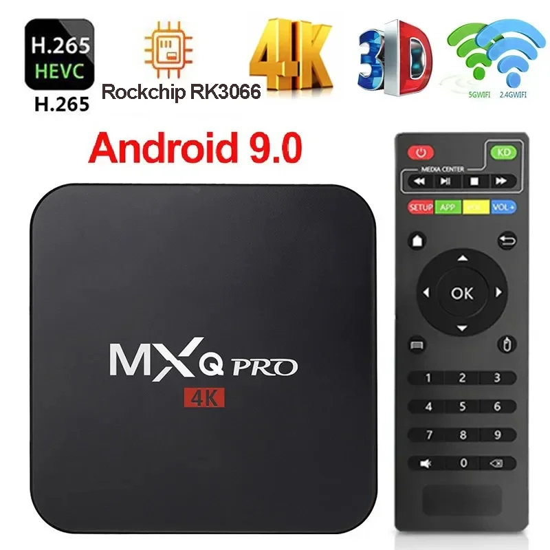 NEW Smart TV Box 4K HD Android 9.0 Rockchip RK3066 2.4G/5G WIFI 3D ...
