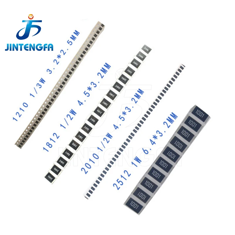 50pcs 1812 SMD Resistor 5% 0~1M 0 1 2 3.3 3.9 5.6 6.8 9.1 10 20 68 91 ...