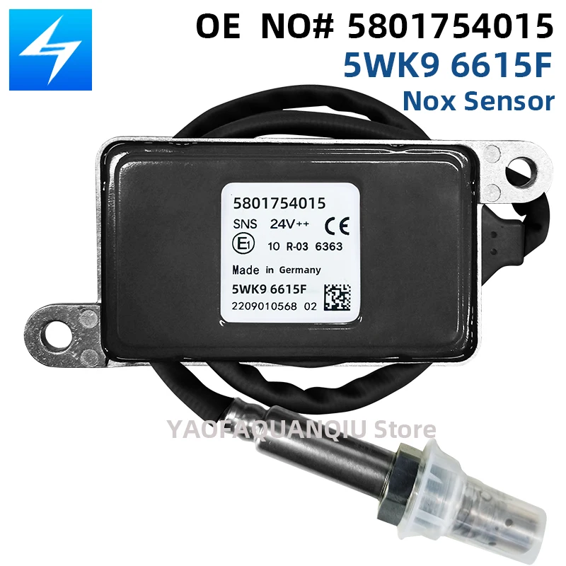 5801754015 질소 산소 센서, 이베코 트럭 부품용, 24V Nox 센서, 5WK9 6615 5WK96615F ...