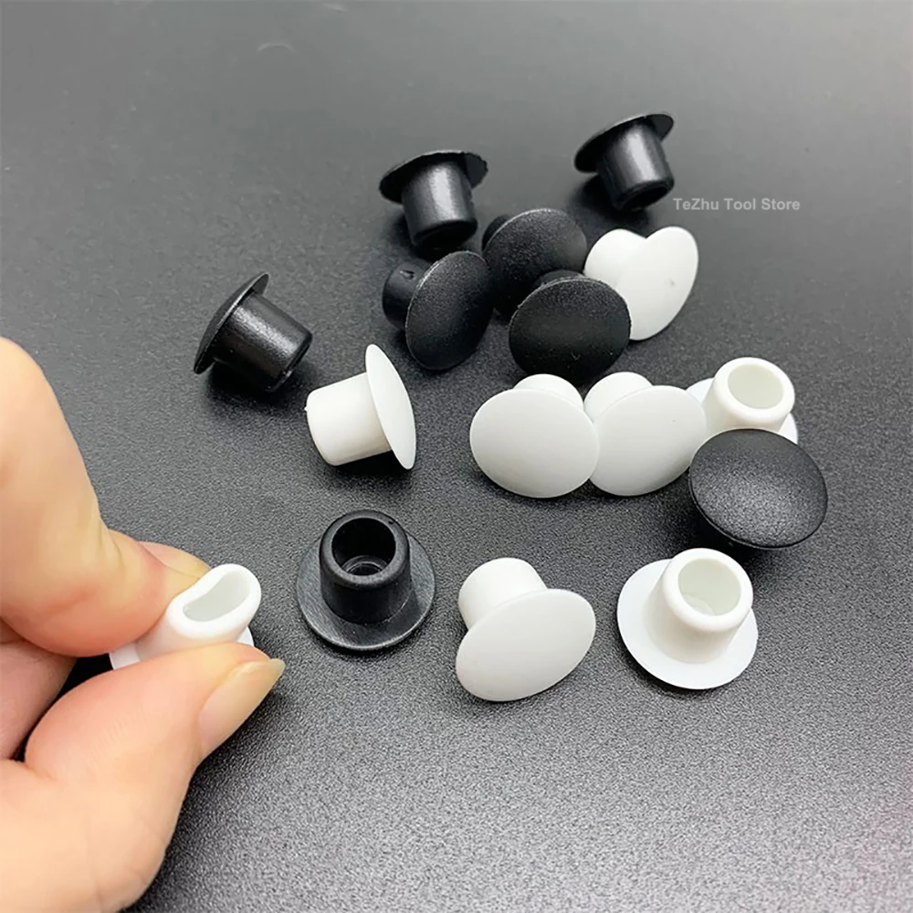 9mm-10mm-11mm-Black-White-PVC-Rubber-Plug-Hole-Stopper-Hollow-Rubber ...