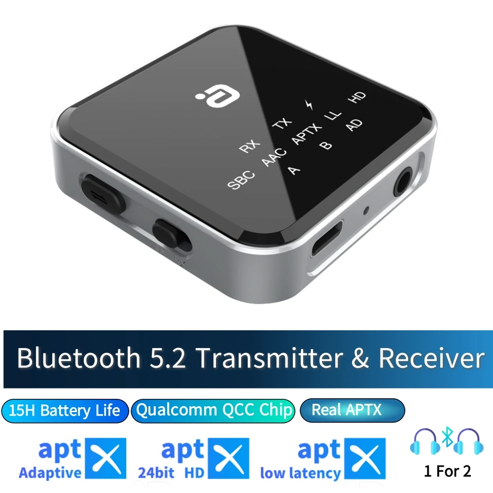 HIFI-Bluetooth-5-2-Audio-Transmitter-Receiver-2-In-1-aptX-Adaptive-HD ...