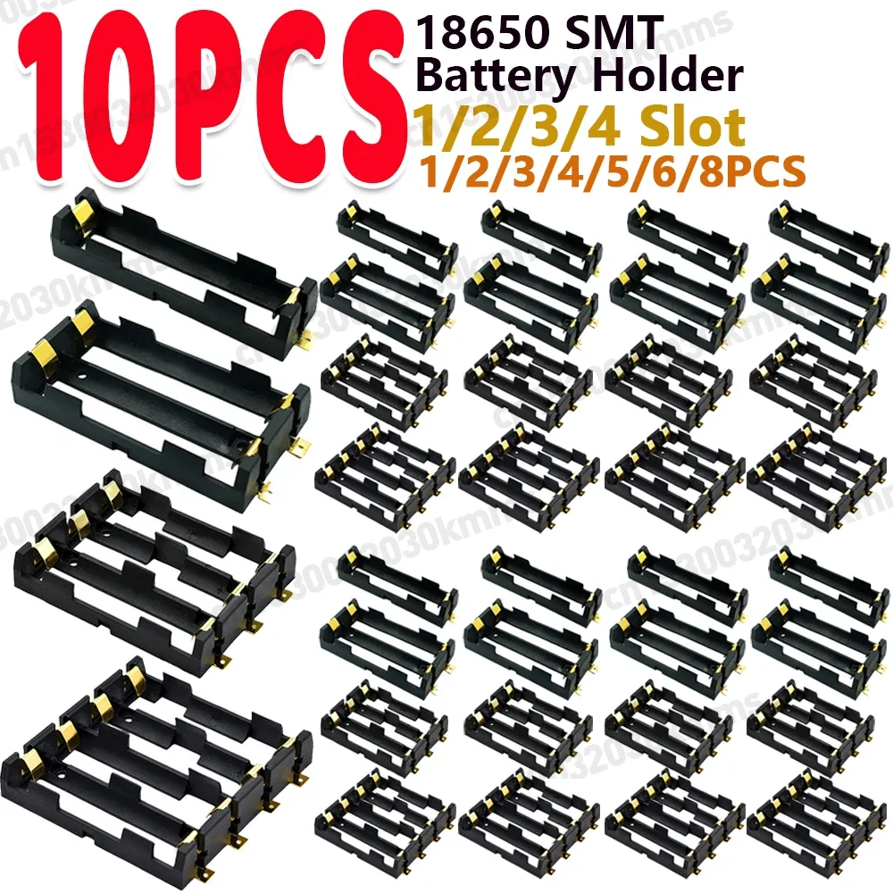 1-10pcs-18650-SMT-Battery-Holder-18650-SMD-Battery-Box-With-Bronze-Pins ...