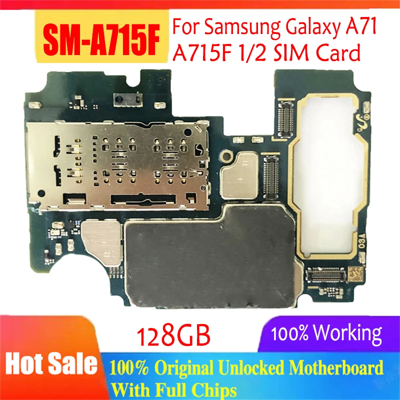 128GB Original Mainboard For Samsung Galaxy A71 A715F Motherboard SM ...