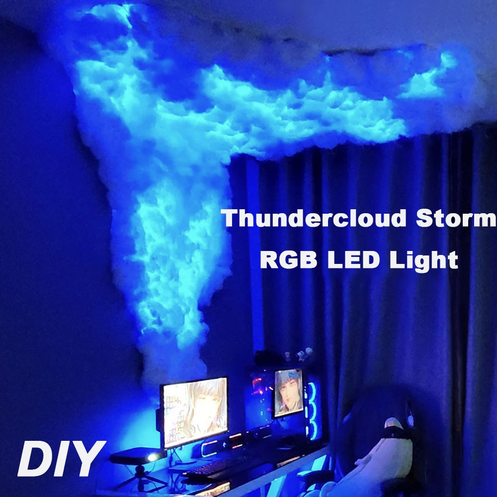 RGB-Thunder-Cloud-Lamp-Led-DIY-Creative-Cloud-Lights-Strip-Gaming-Room ...