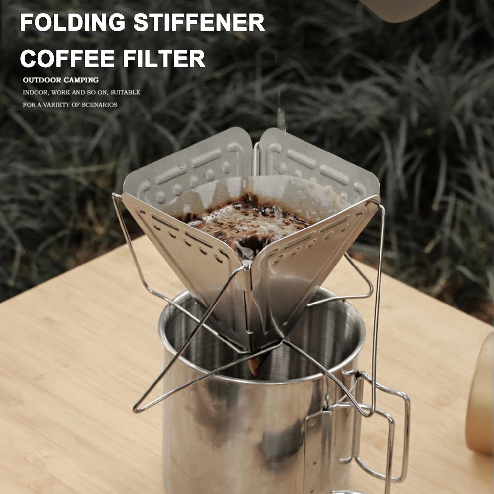 Camping-Folding-Coffee-Filter-Tea-Dripper-Holder-Outdoor-Nature-Hike ...