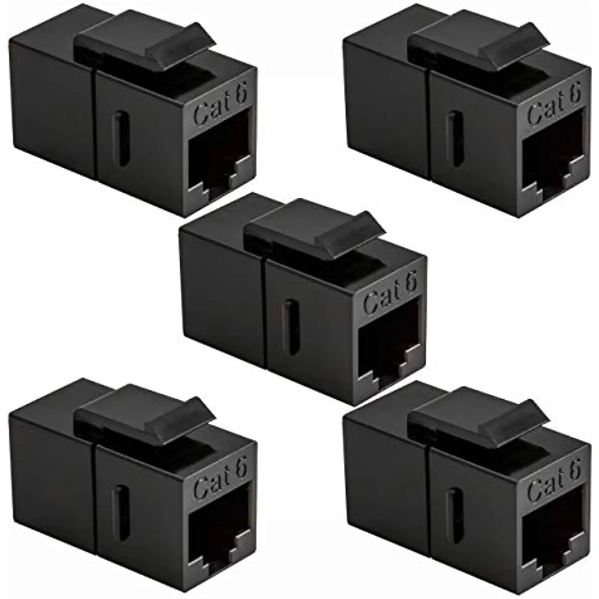 Nku Ethernet RJ45 Female To Female Connector Cat5/5e/6 Network Coupler ...