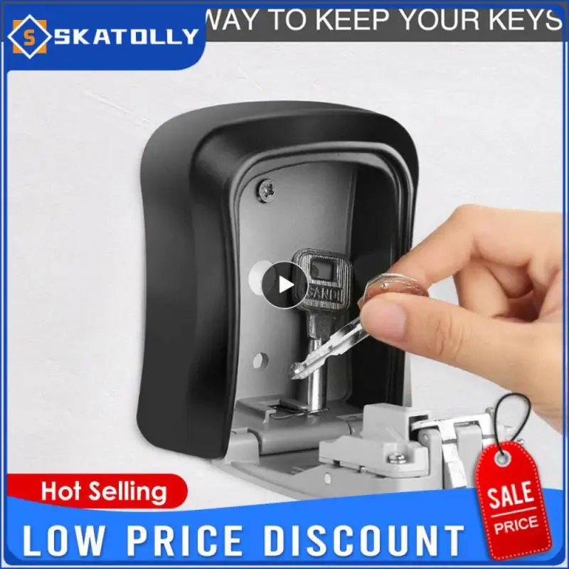 1~6PCS Password Key Box Decoration Key Code Box Key Storage Lock Box ...