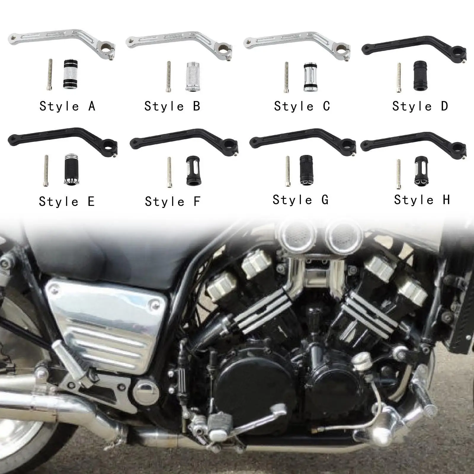 Lightweight Metal Gear Shift Rod Shifter Sturdy Motorcycle Shifter ...