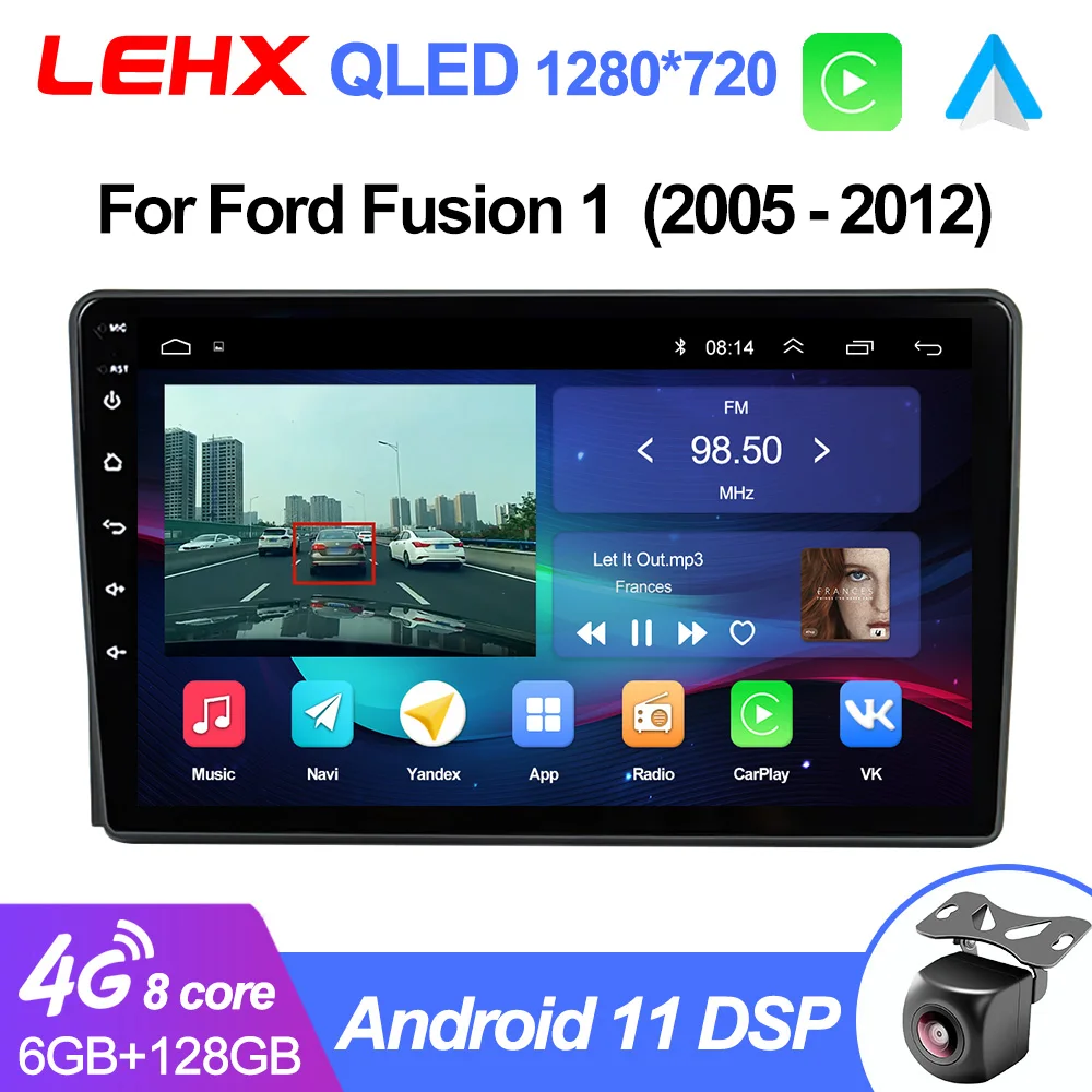 LEHX L6Pro 2 Din Android 11 Auto Car Radio Multimedia Player For Ford ...