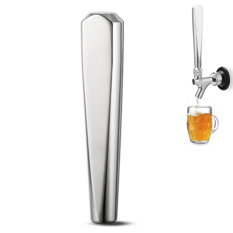 Large Beer Tap Handle,304 Stainless Steel Kegerator Tap Handles Use for ...