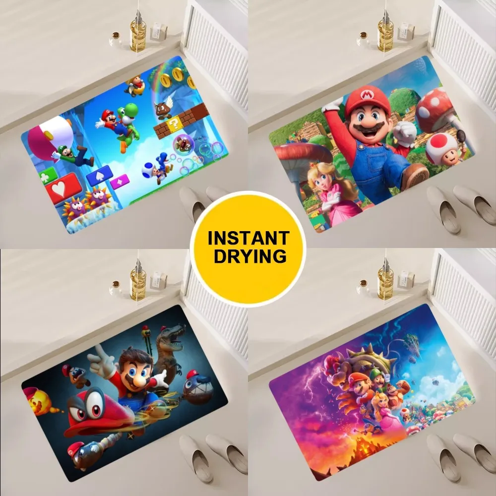 Cartoon-Marios-Game-Floor-Mat-Bedroom-Kitchen-Door-Bath-House-Super ...