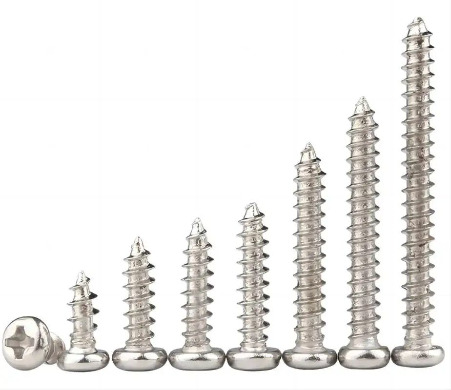 M2-6-6-Nickel-Plated-Round-Head-Self-Tapping-Screws-M2-6-10-Galvanized ...