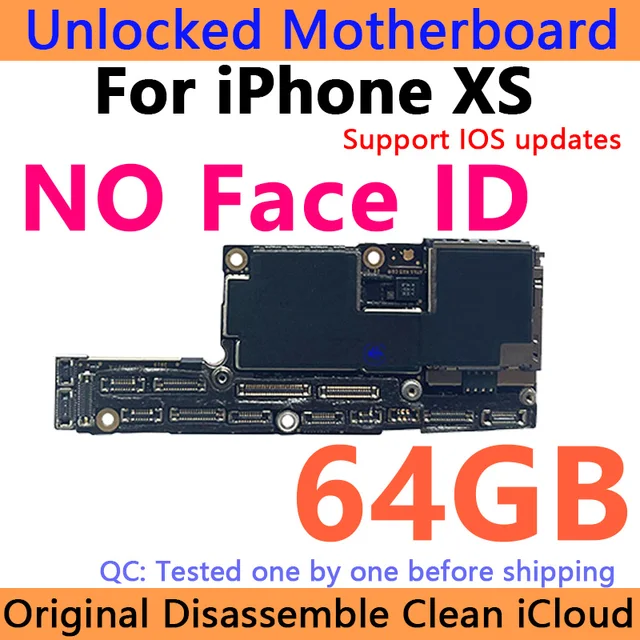 100% Original Board For iPhone XR & X & Xs Max Motherboard With Face ID ...
