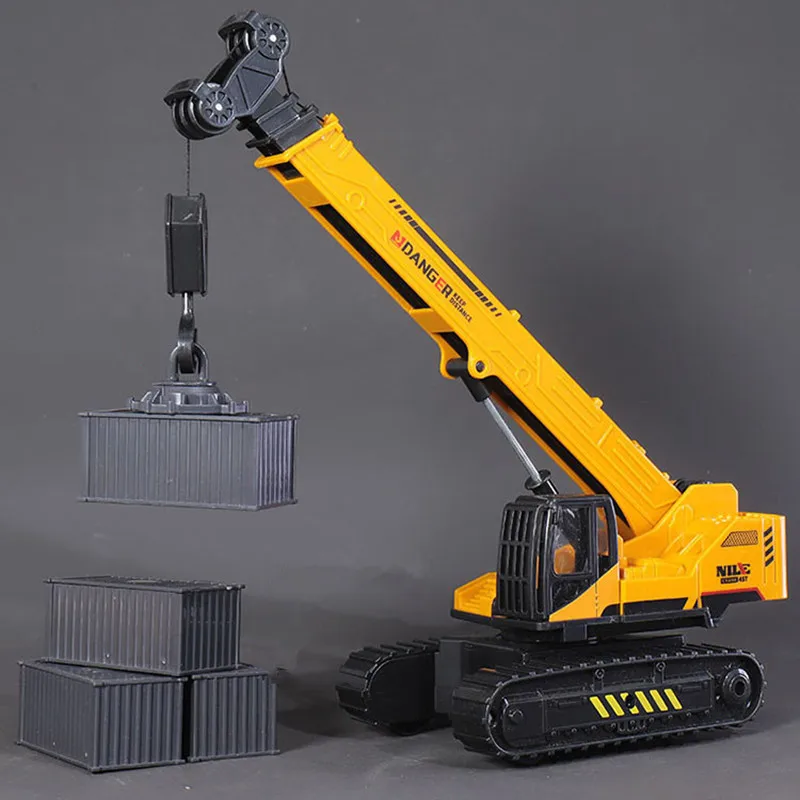 New product 1:50 plastic engineering crane toy,long-arm crane toy ...