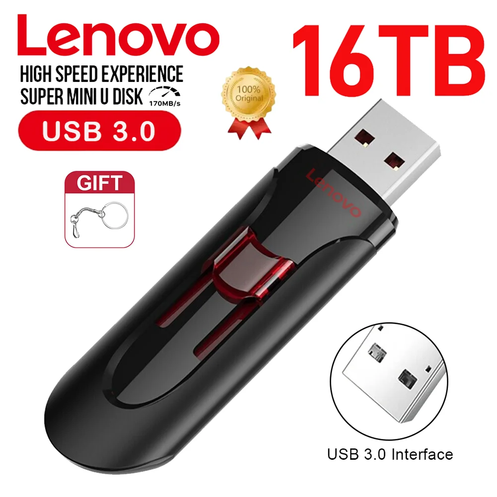 Lenovo-Unidades-Flash-USB-de-Alta-Velocidade-Memory-Stick-de-Capacidade ...