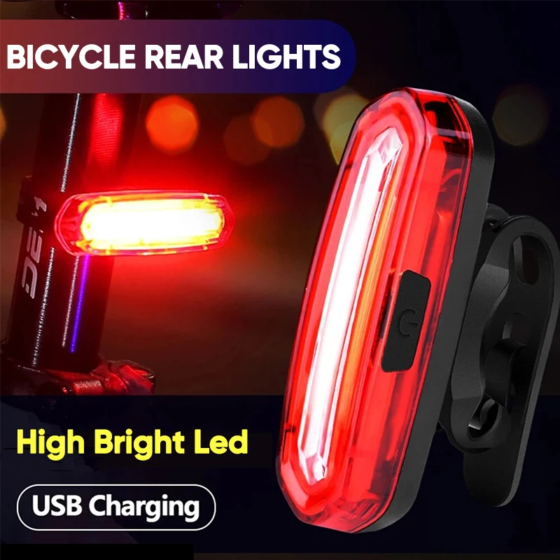 Bike-Taillight-COB-Bicycle-Rear-Light-With-6-Modes-USB-Rechargeable-Mtb ...