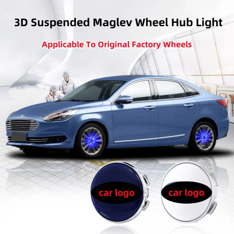 Hub Light Car Wheel Caps Light Center Cover Lighting Cap Floating ...